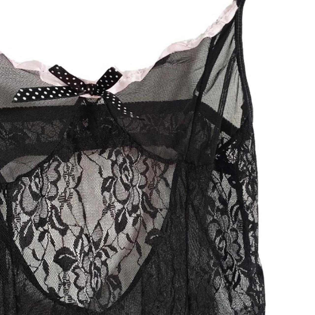 beautiful dainty sheer lace lingerie top the cutest... - Depop