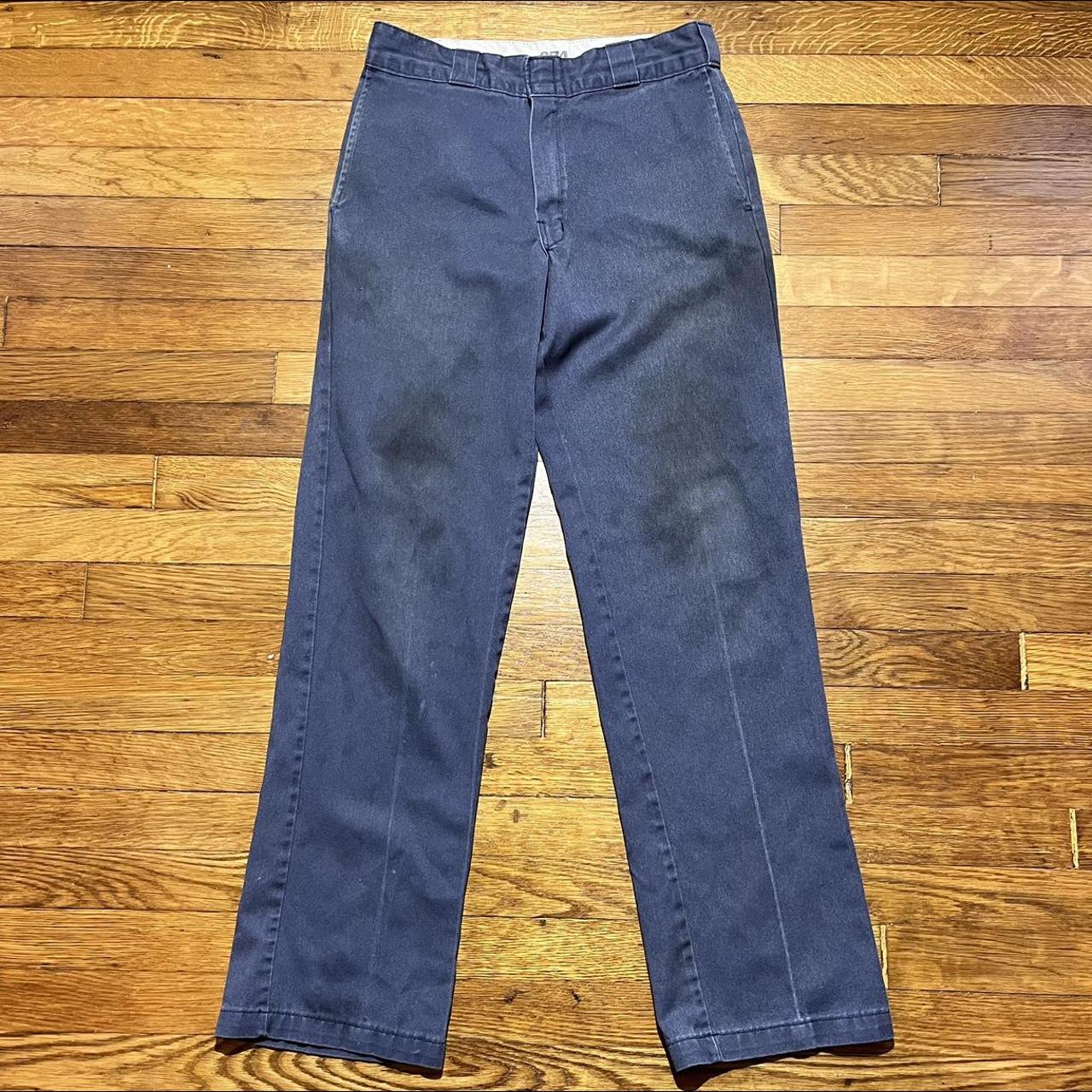 Vintage Dickies Pants 31x34 90s Navy Blue Dickies Depop