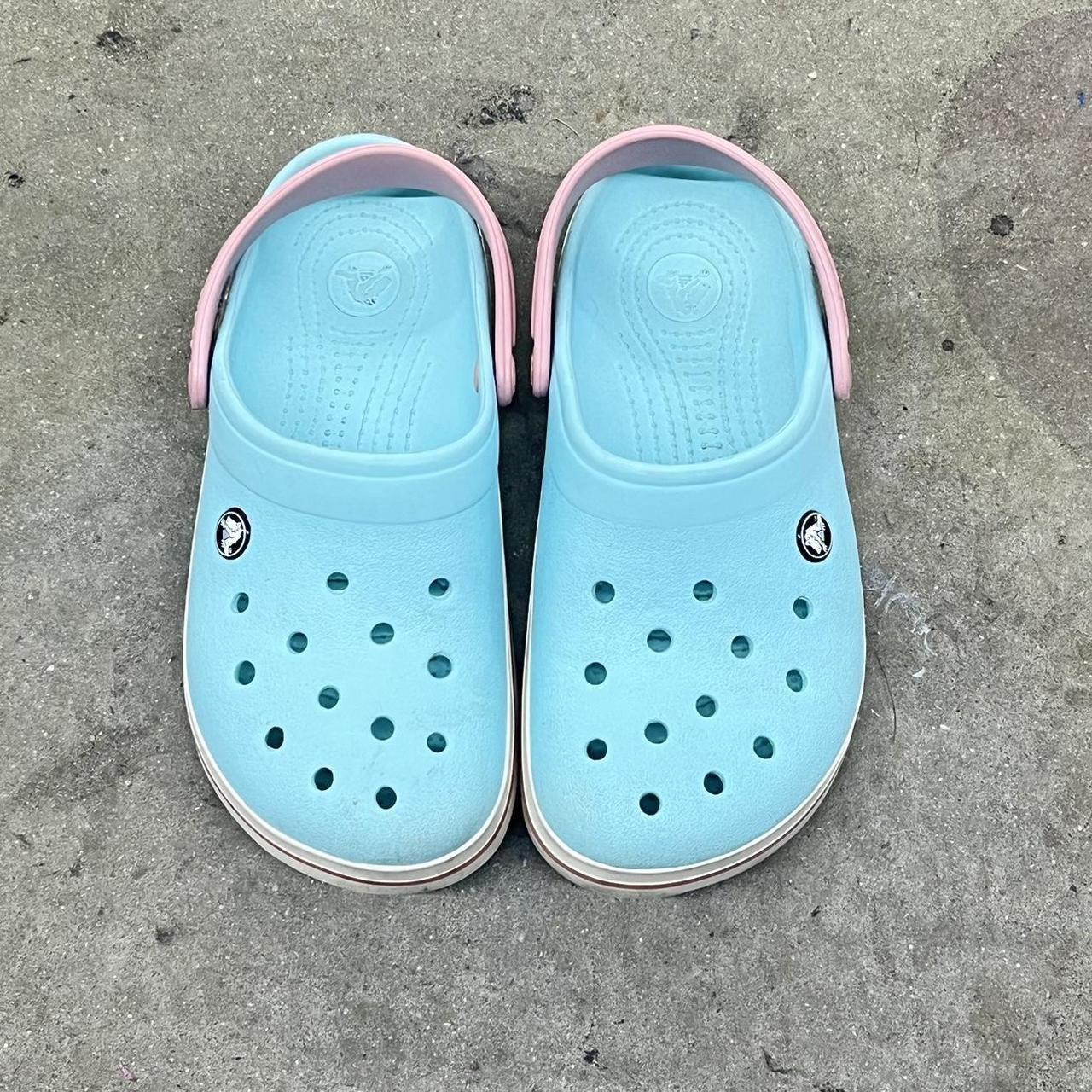 Crocs Blue Size 7 Women’s Pride color scheme... - Depop