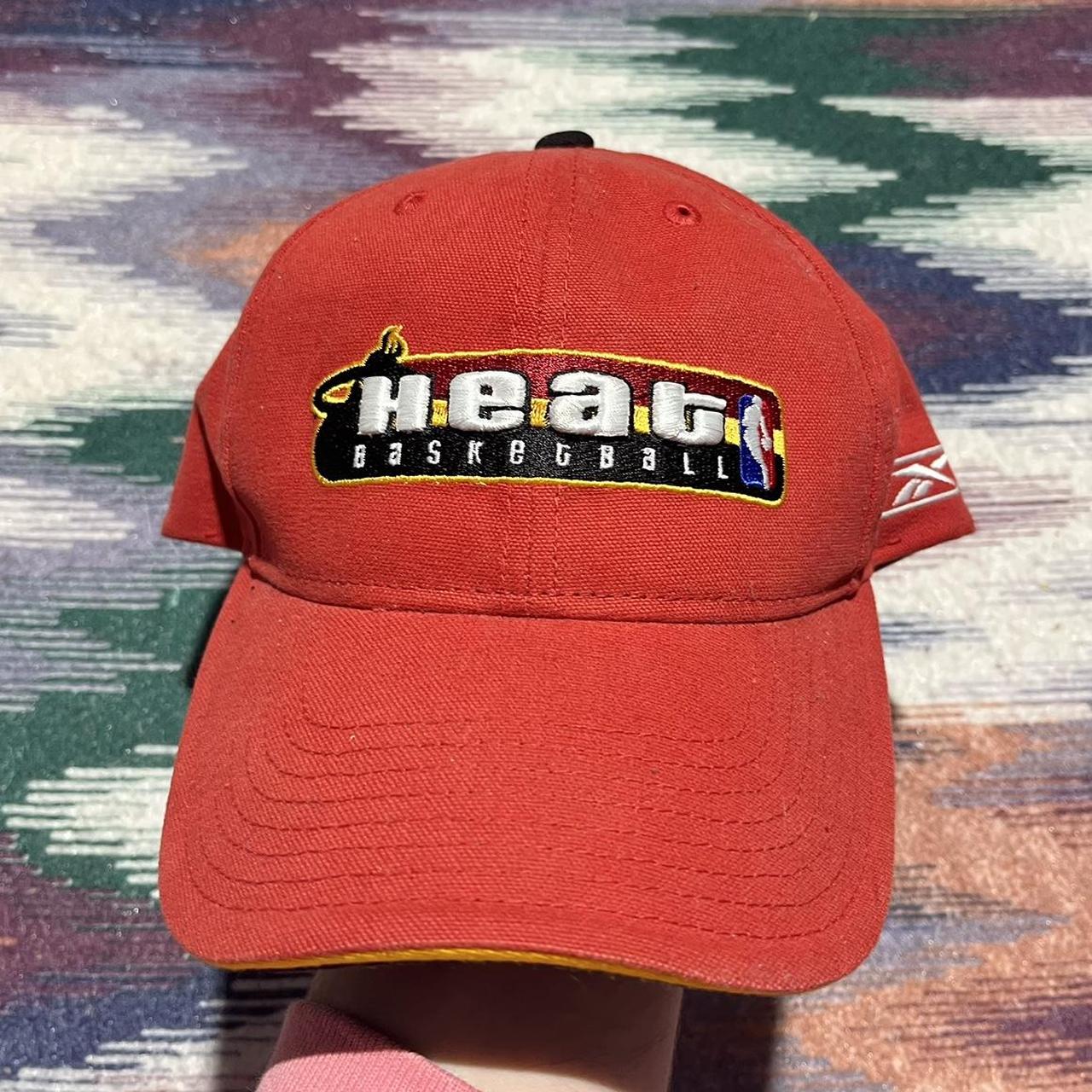 Vintage Miami Heat Hat NBA Reebok Basketball... - Depop