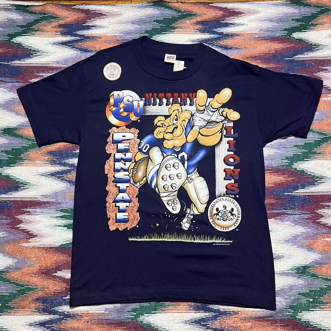 Vintage 90s Penn State Lions Shirt XL 90s Penn... - Depop