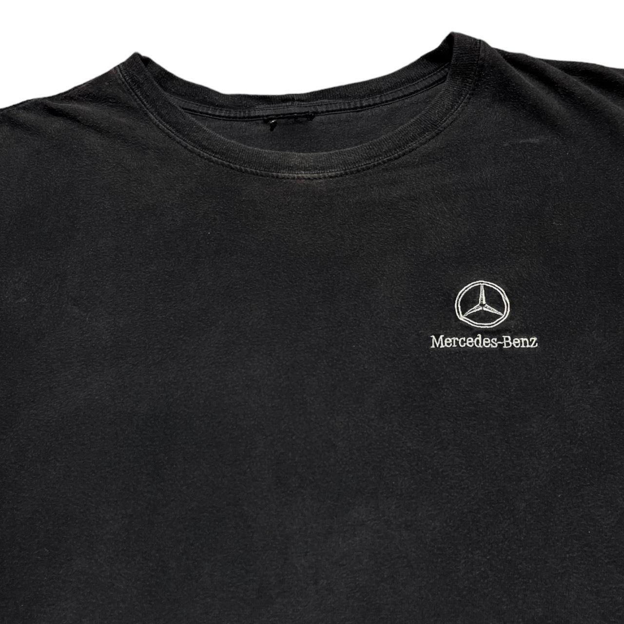 Vintage Black Mercedes Benz Shirt 2XL Y2K... - Depop