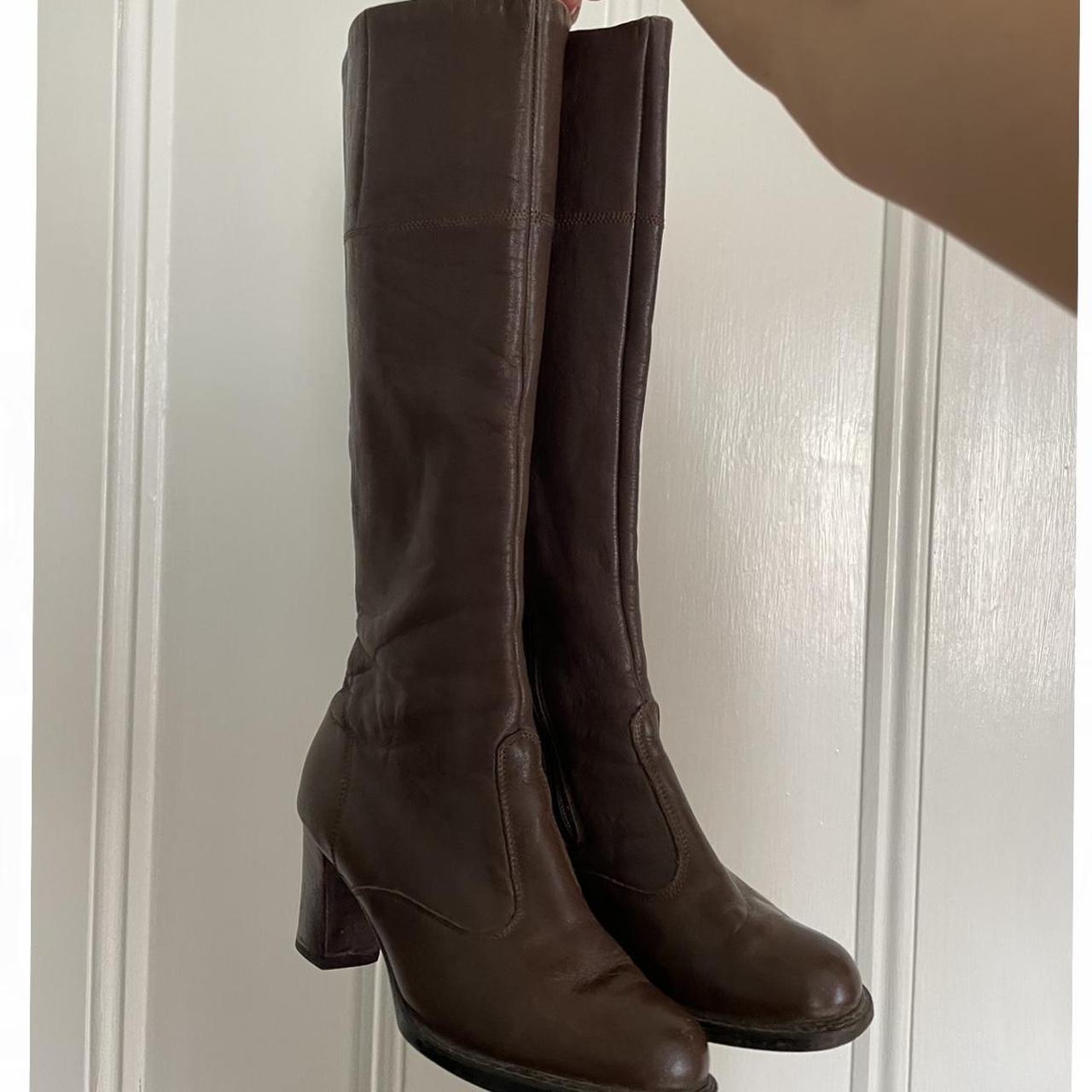 most delicious brown leather boots 37 / us 6 - Depop