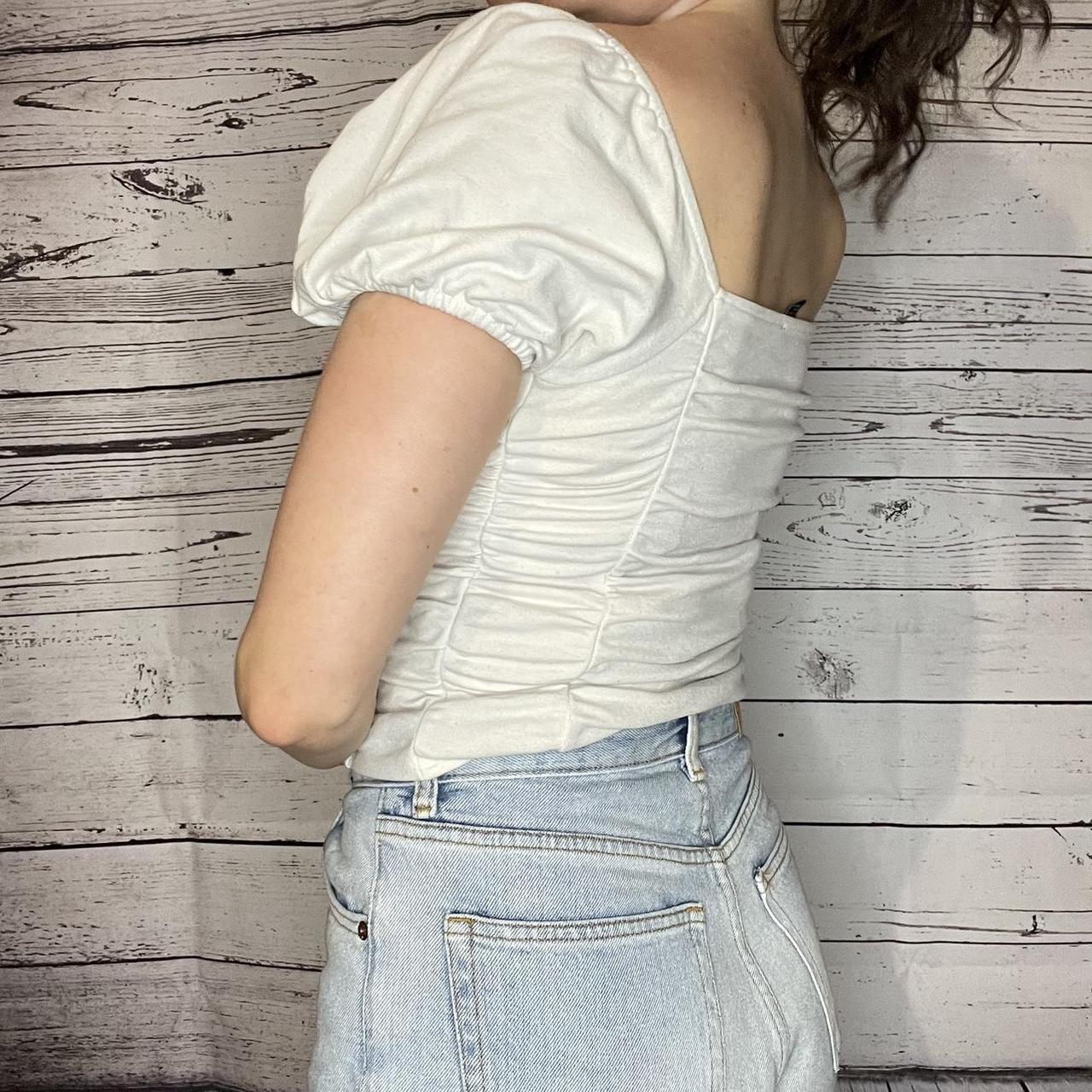 Cutest Forever 21 Milkmaid top UK size S Good... - Depop