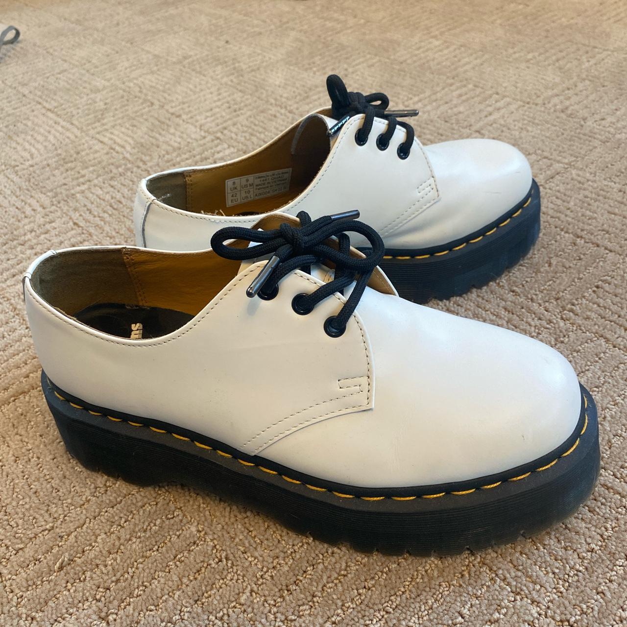 Beautiful white doc martens brogues/oxfords!! These... - Depop