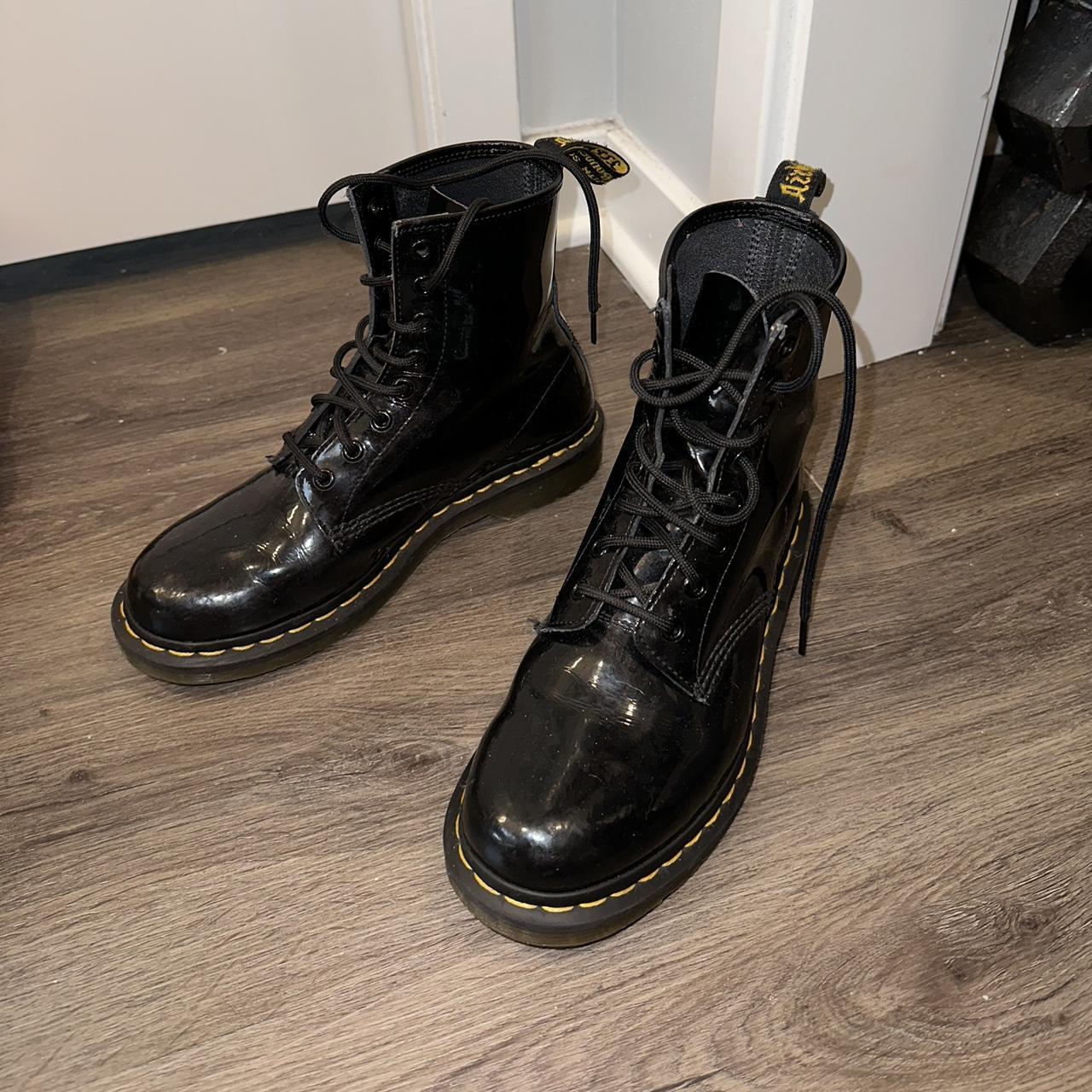 Shiny Black docs, had these for years but still in... - Depop