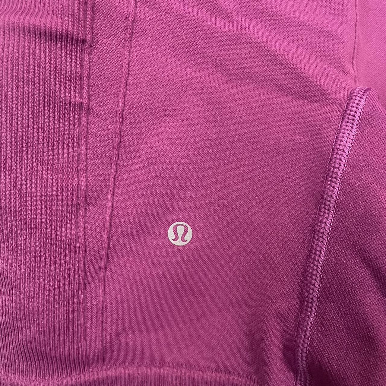 lululemon purple sculpt short brand lululemon size... - Depop