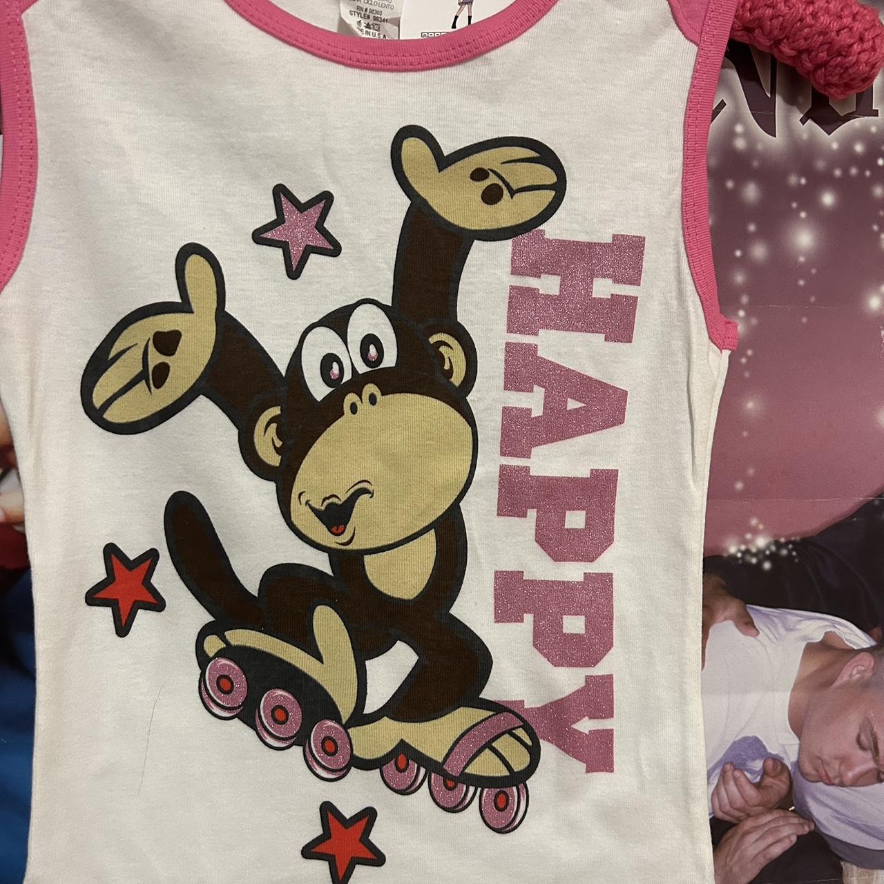 deadstock early 2000s y2k monkey skateboarding ... - Depop