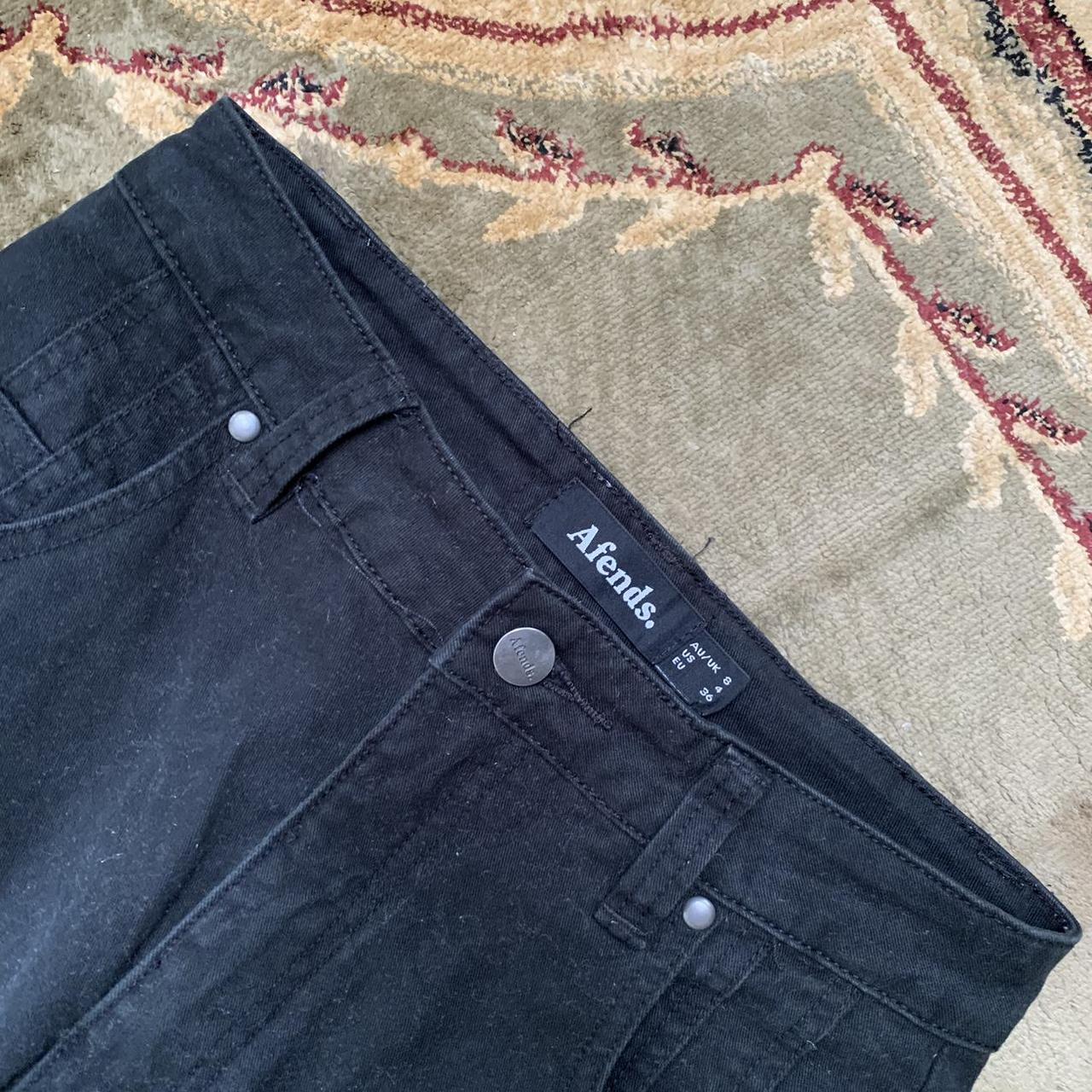 Afends Black Flared Jeans . Great quality and... - Depop