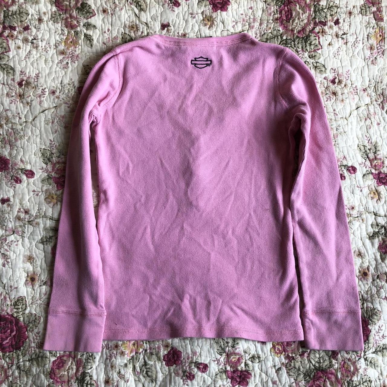 Harley Davidson Womens Pink Blouse Depop