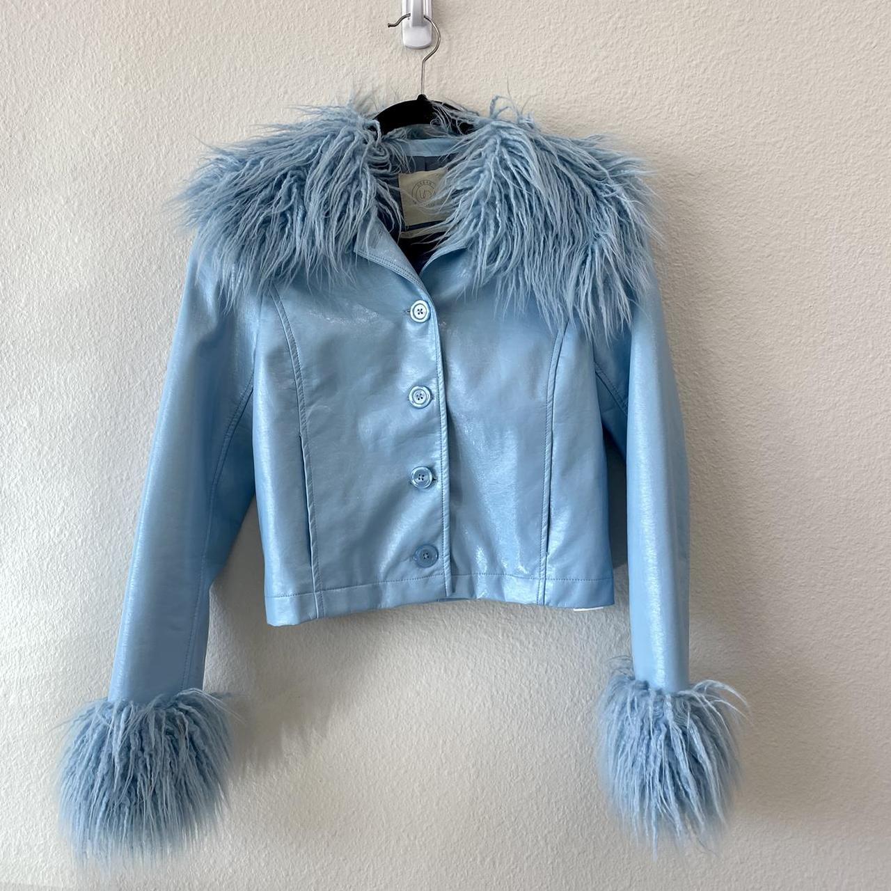 Urban Outfitters Women's Blue Jacket | Depop