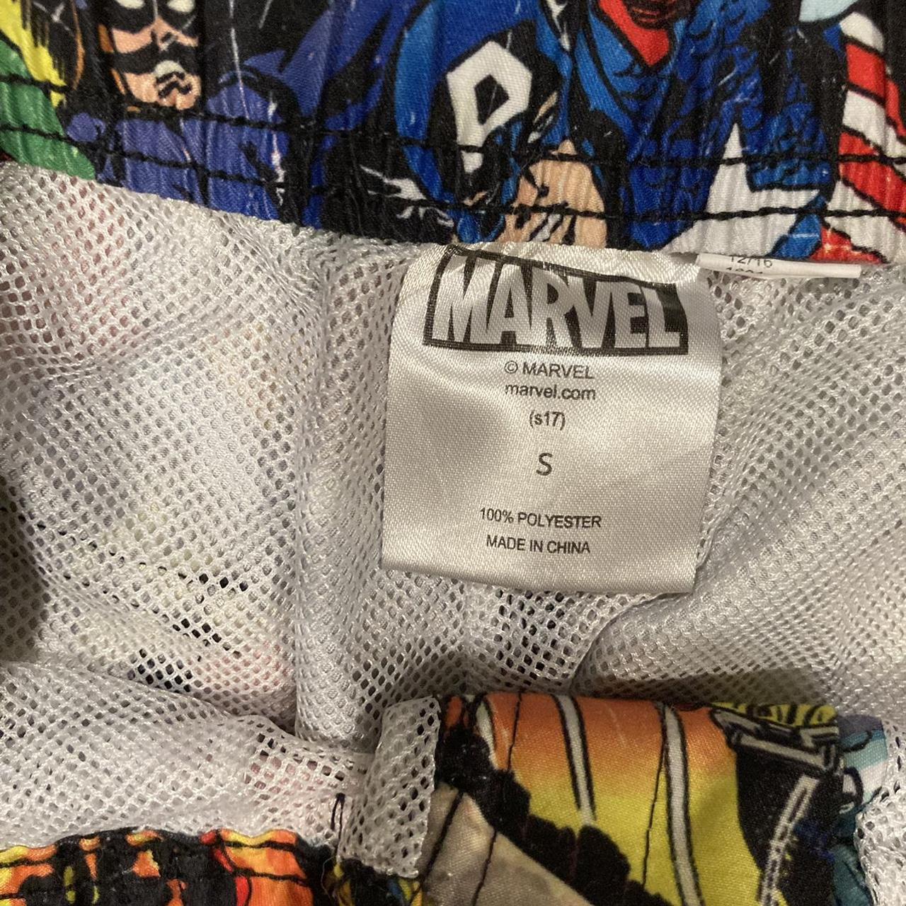 Preowned marvel comic book swim trunks mens size... - Depop