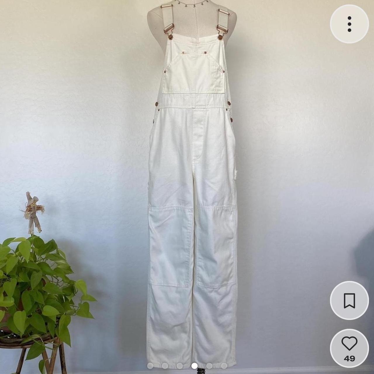 BDG Urban Outfitters cream overalls - perfect... - Depop