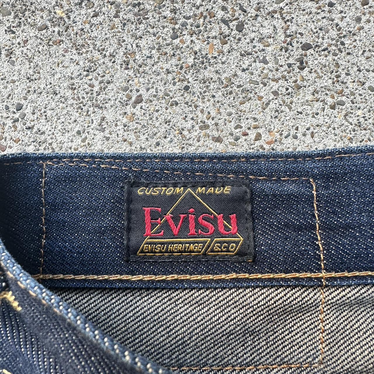 Evisu lot 2000s Selvedge Denim Shorts Size 32. Has... - Depop