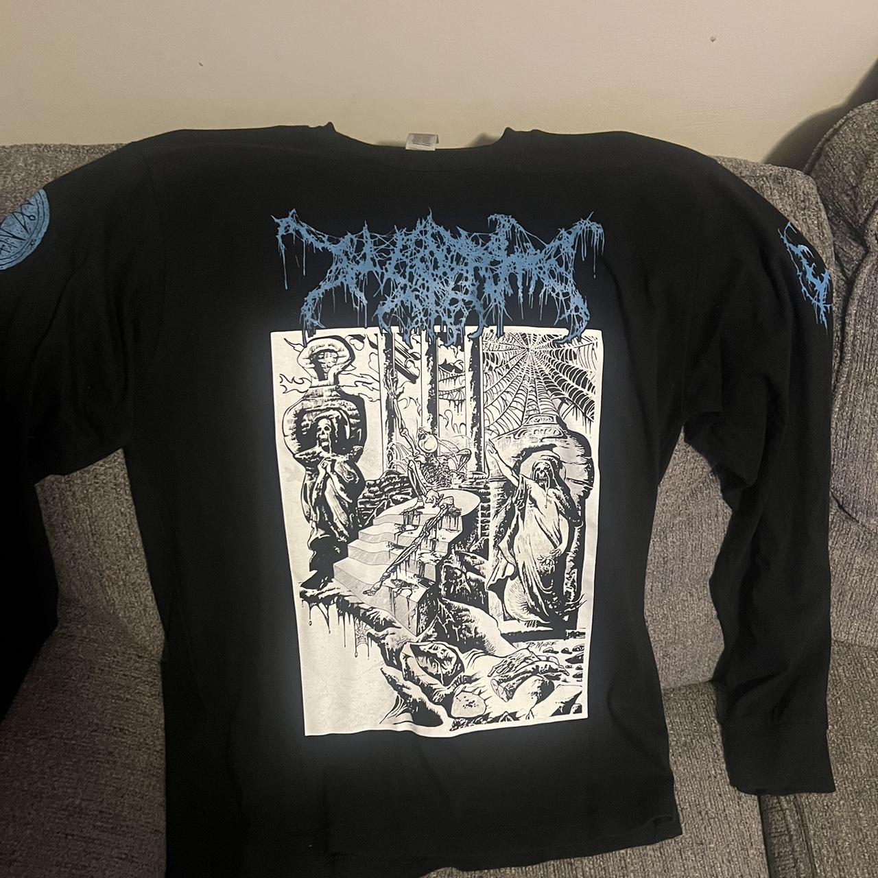 Worm 4 sided death metal longsleeve size M. Blood... - Depop