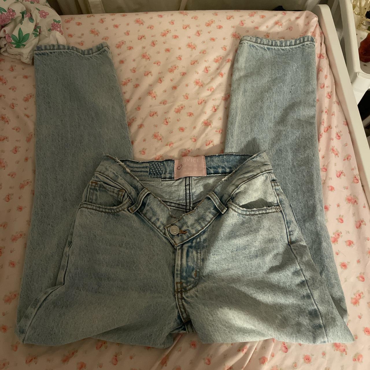 Revice v waist low rise jeans. Very very flattering... - Depop