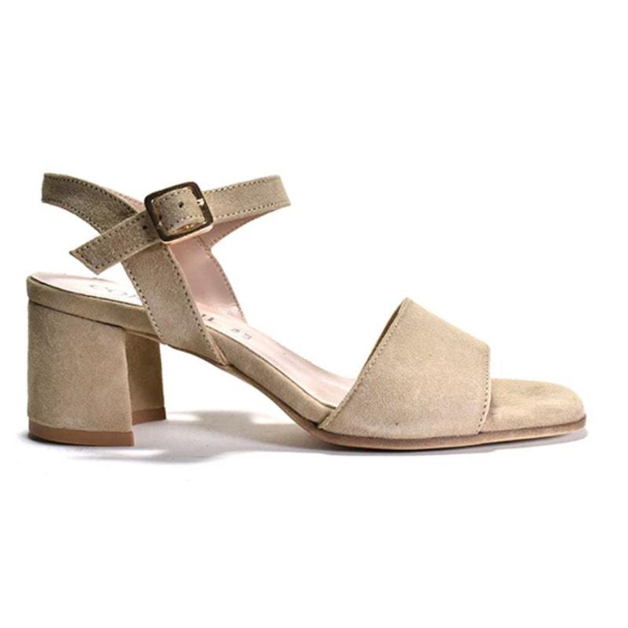 NWT Cordani Irisse Suede Leather Block Heel Sandals... - Depop