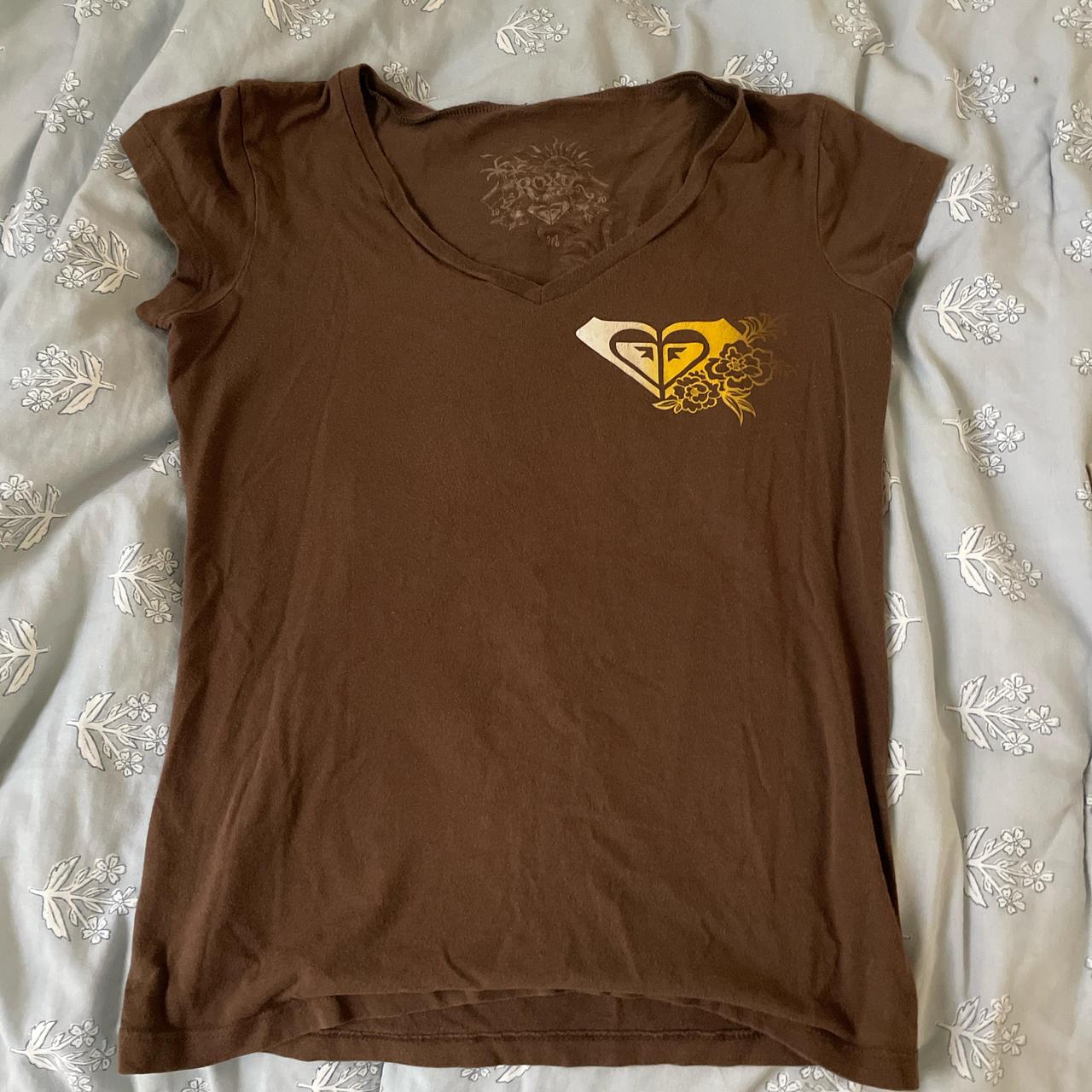 vintage roxy tee - size small - would be cute off... | Depop