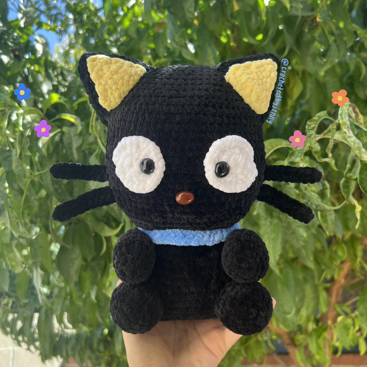 CHOCOCAT crochet plush 💛💙🖤 Crocheted by me 🧶 Final... - Depop