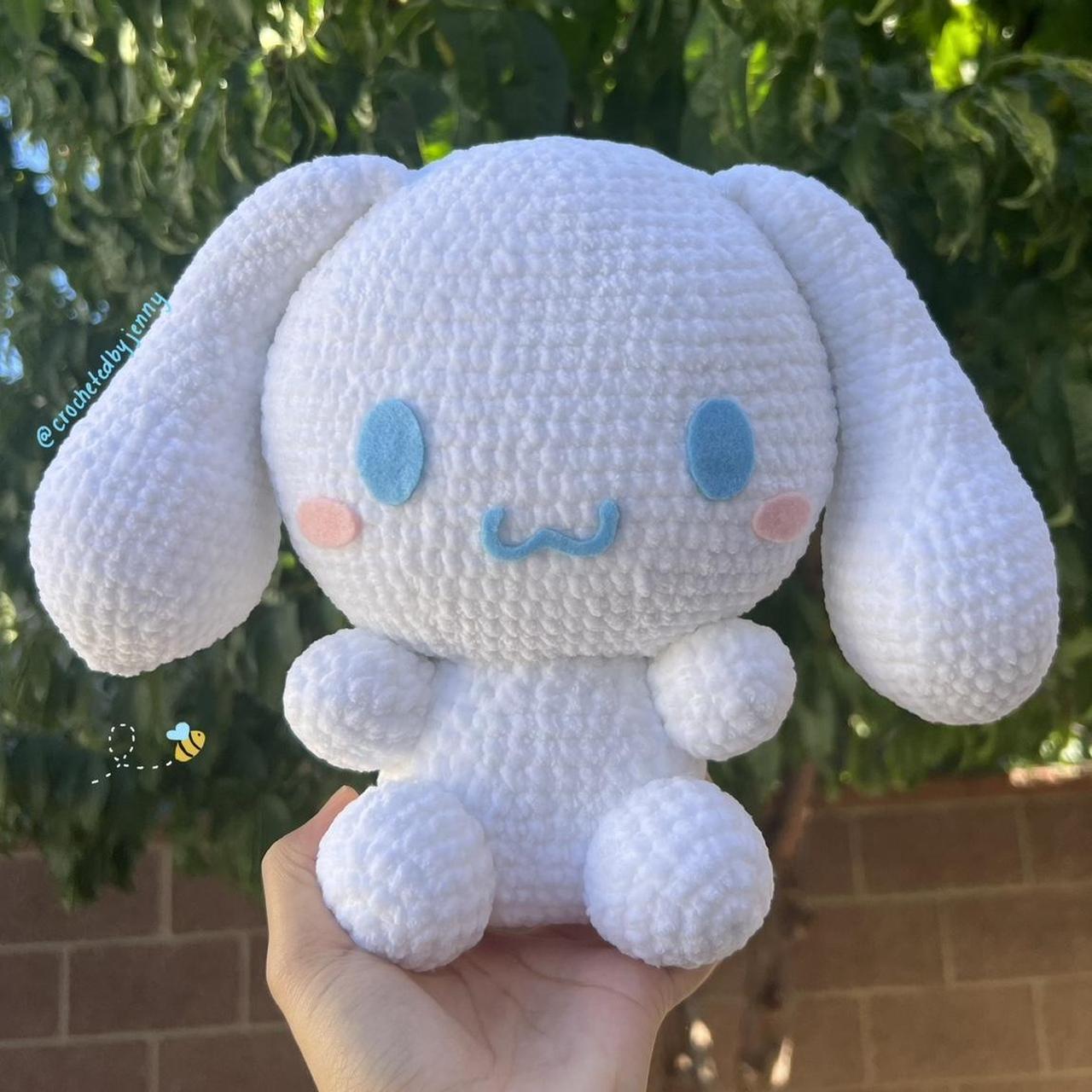 Cinnamoroll Crochet Plush 🎀💙 Crocheted by me 💕🧶... - Depop