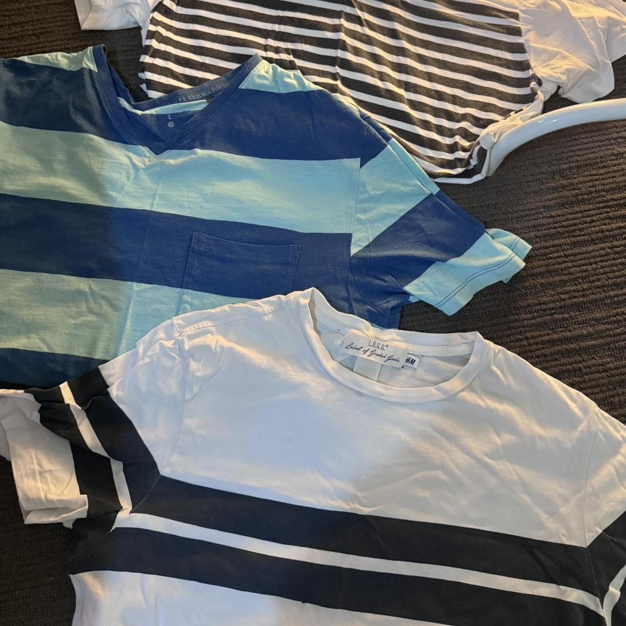 Striped tee BUNDLE - Depop