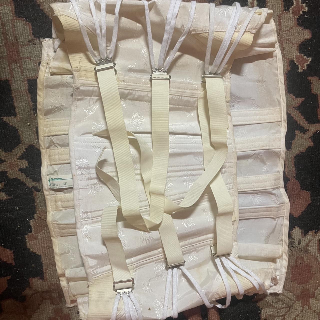 Antique Freeman lace up lumbarsacral support corset... | Depop
