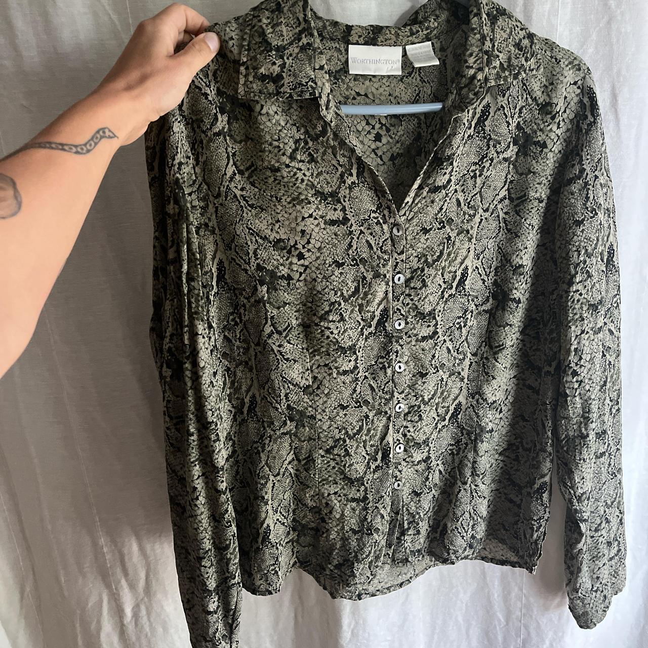 Paloma Wool Women's Blouse - Green/Khaki - M – Snake … - Gem