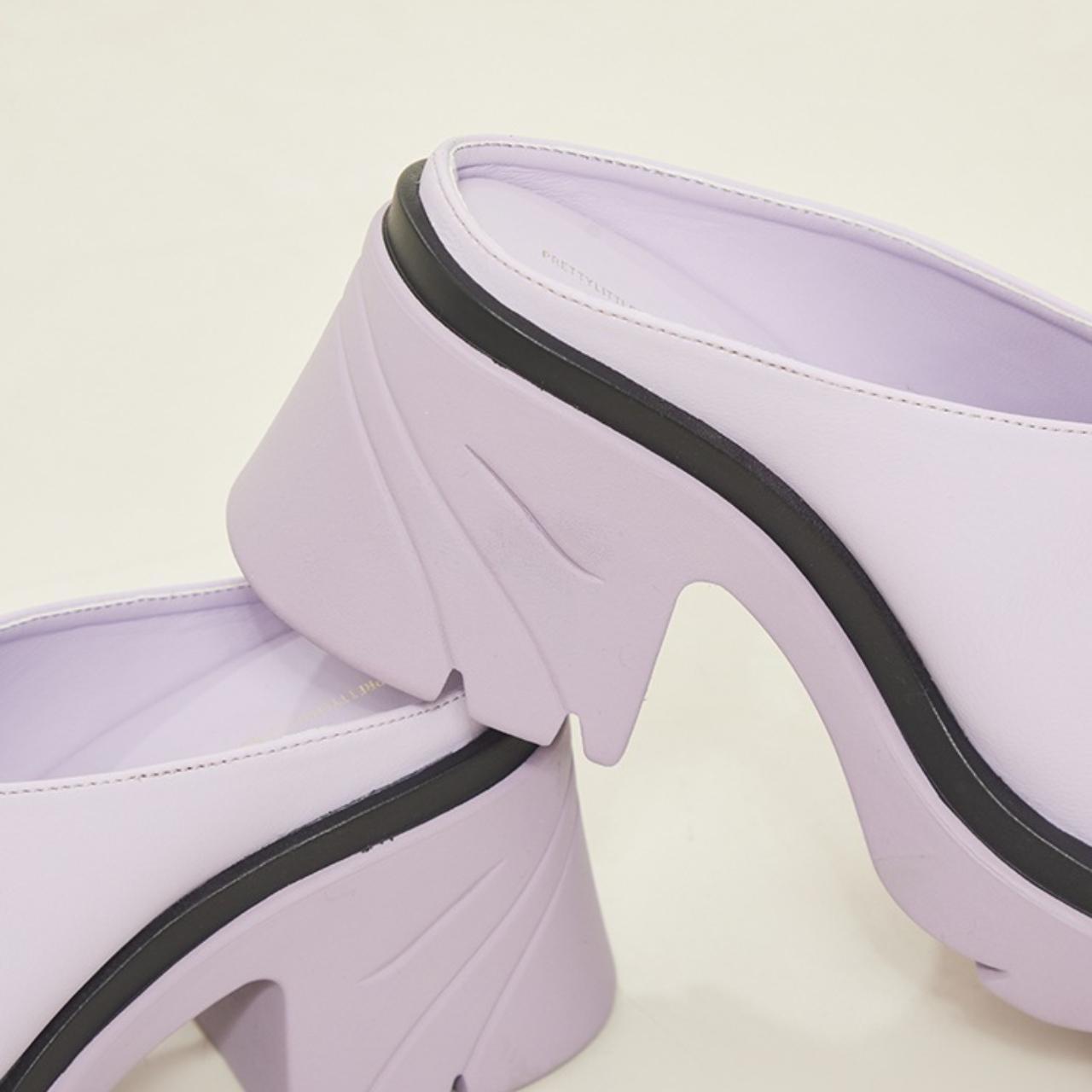 Fresh markdowns! 🎊 Lilac PU Platform Contrast... - Depop
