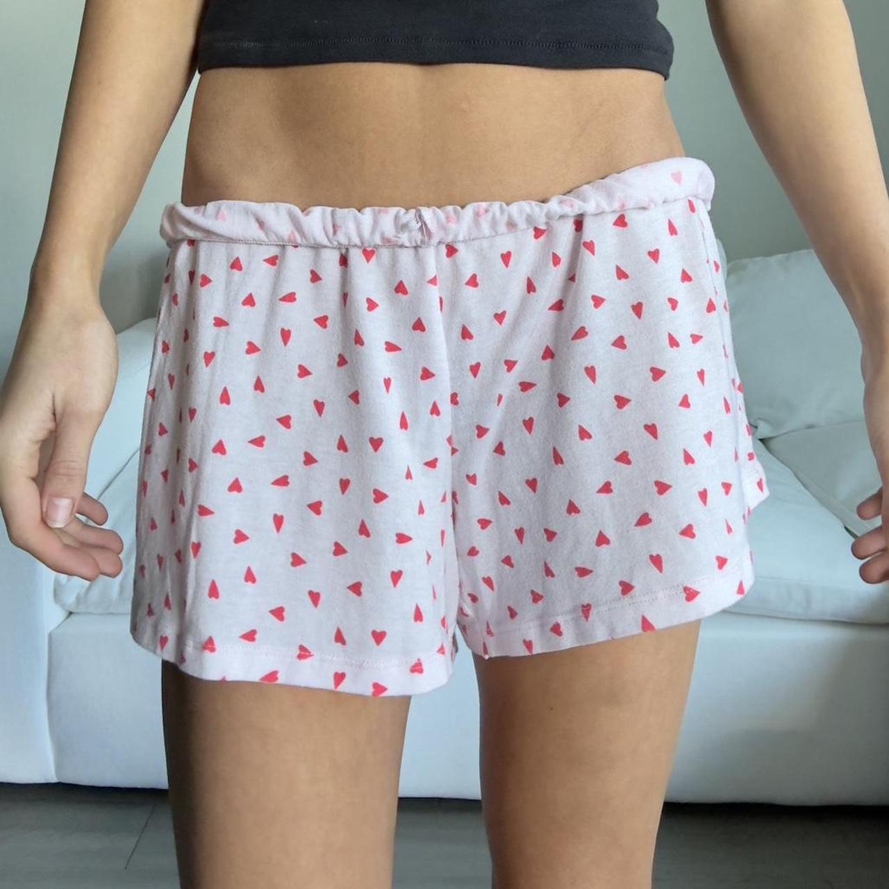 Mini Valentine’s Day coquette heart shorts Brand... - Depop