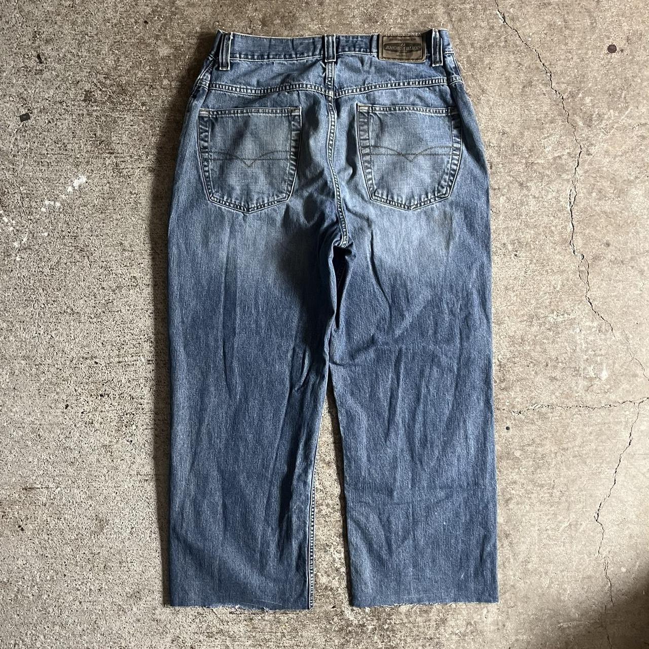 Anchor Blue Baggy Easy Fit Jeans Tagged 36 X 30 but... - Depop
