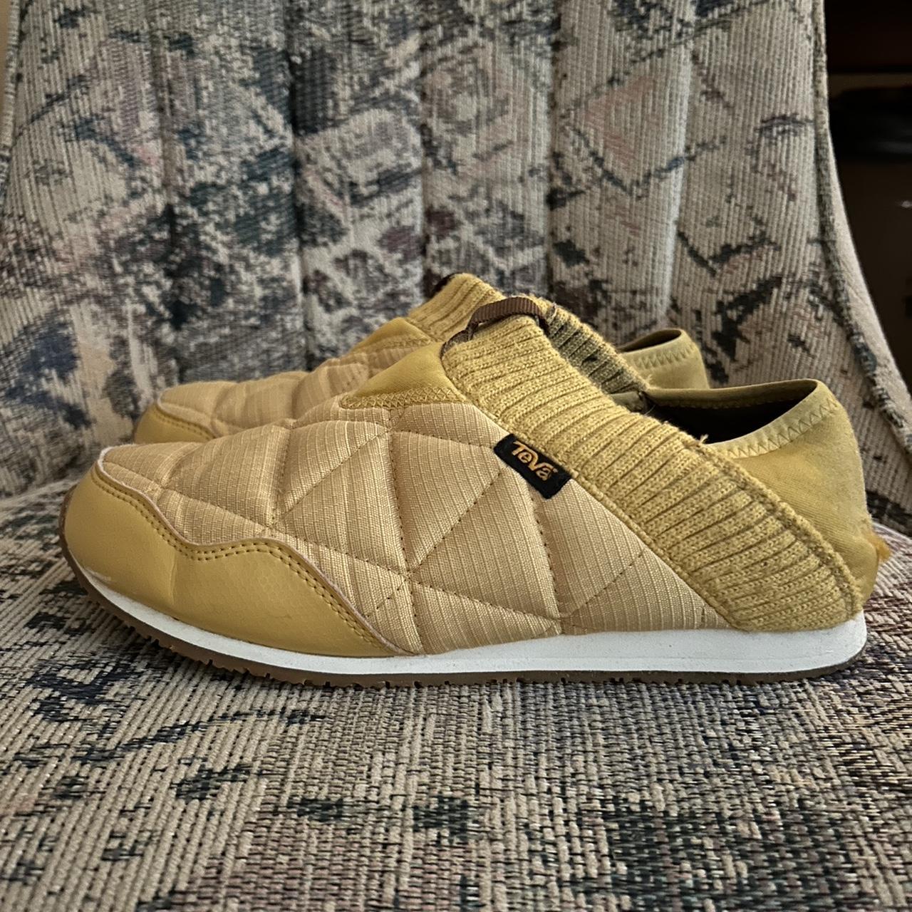 Bright and comfortable Teva slip on shoes. Slightly... - Depop