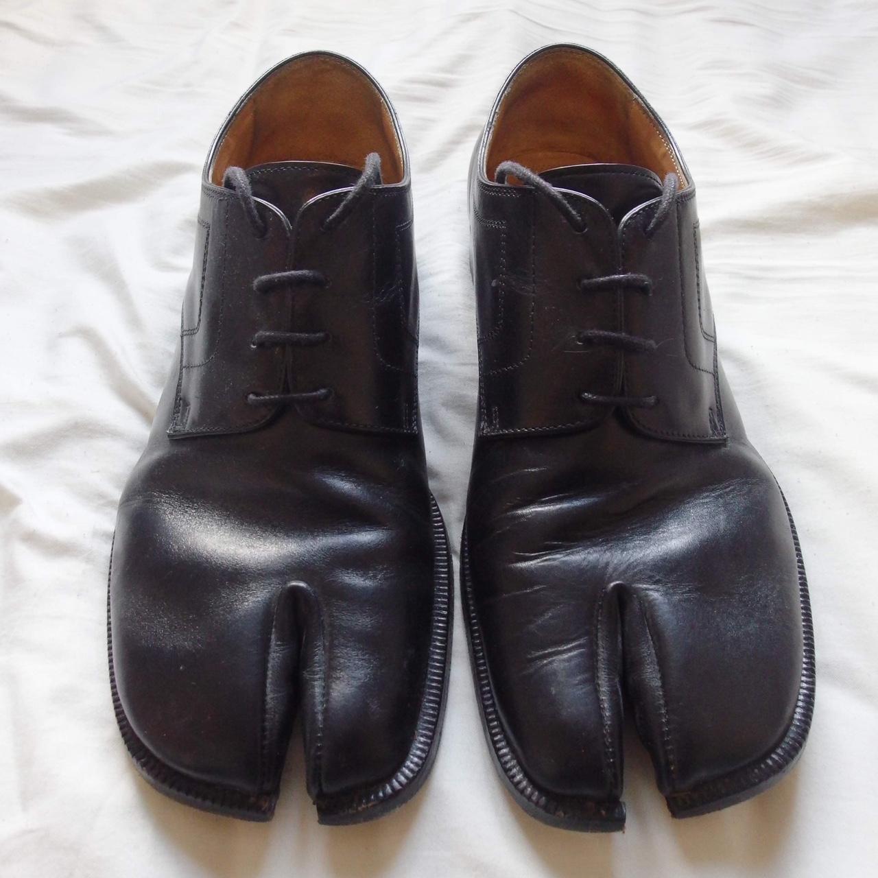 Maison Margiela Tabi Derby Shoes - Black Worn a... - Depop