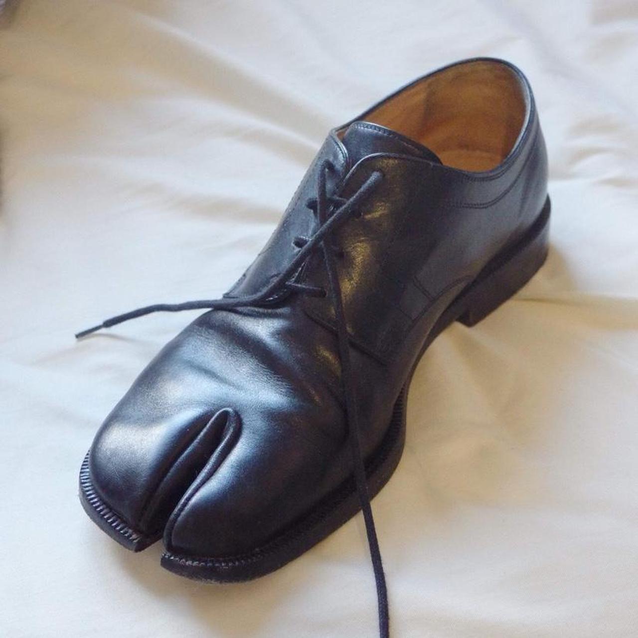 Maison Margiela Tabi Derby Shoes - Black Worn a... - Depop