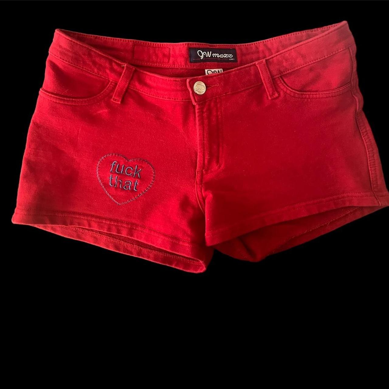 hot low rise shorts Labeled large but fit small - Depop