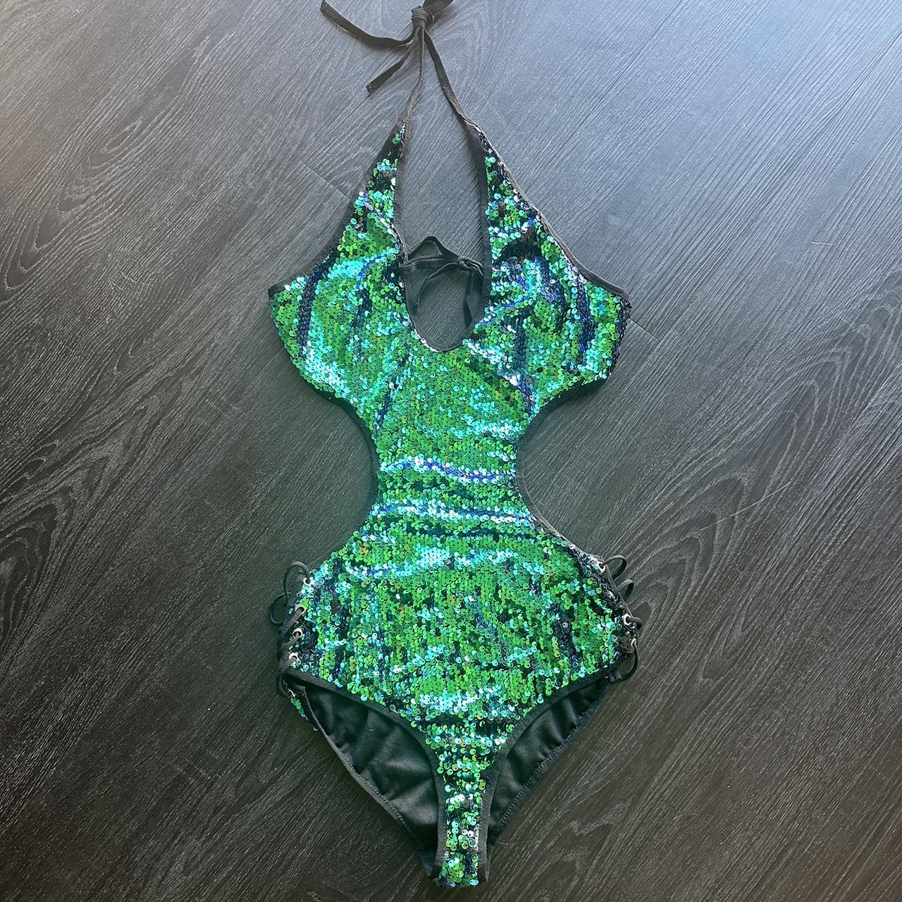 Sequin Body Suit ~Never Worn - Depop