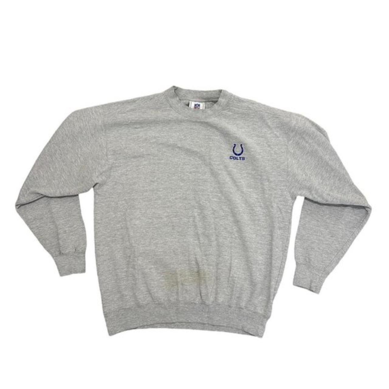 vintage nfl sweater grey colt indianapolis... - Depop