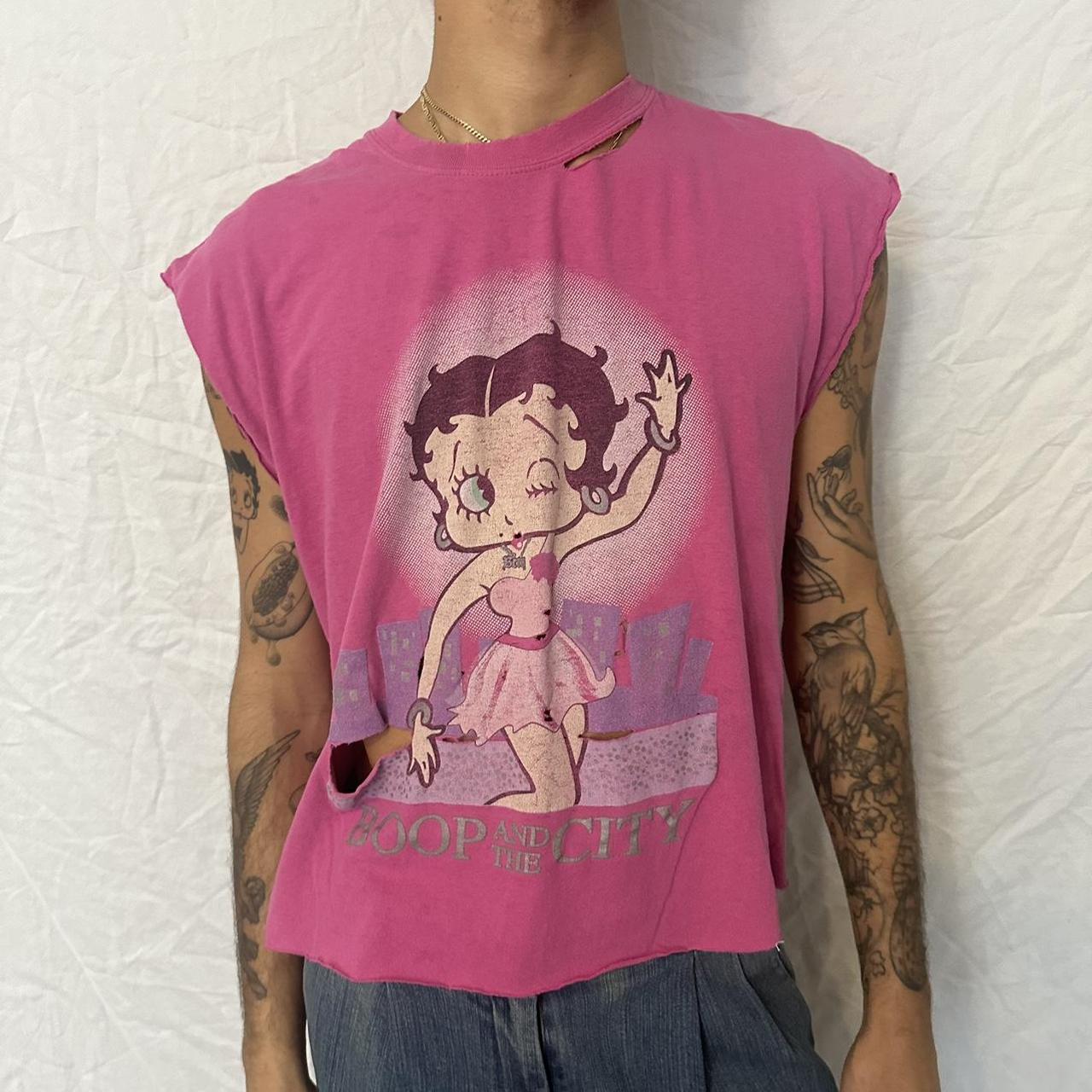 BOOP IN THE CITY MUSCLE TEE • 2000s vintageshredded... - Depop