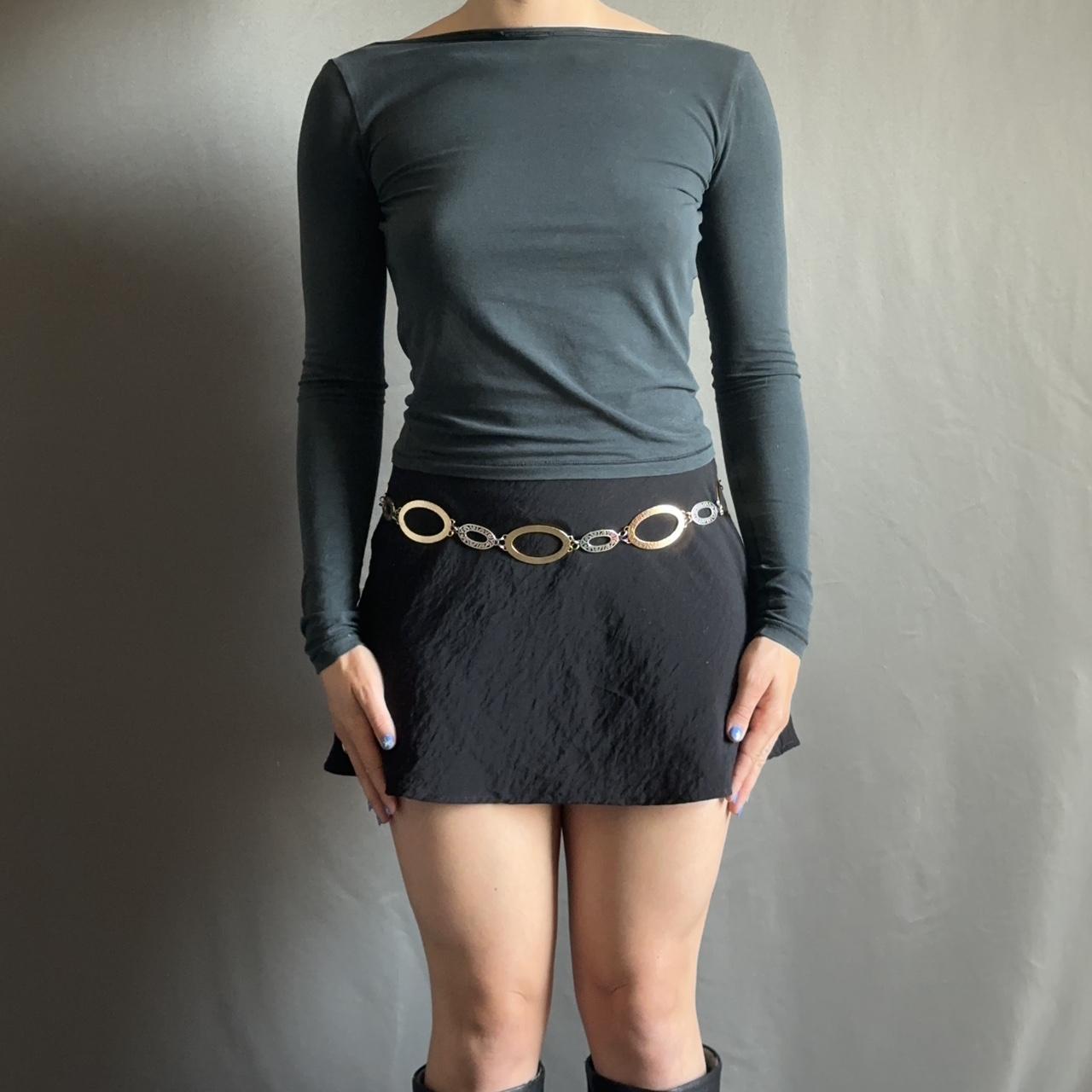 gold & silver chain loop belt the cutest chain belt... - Depop