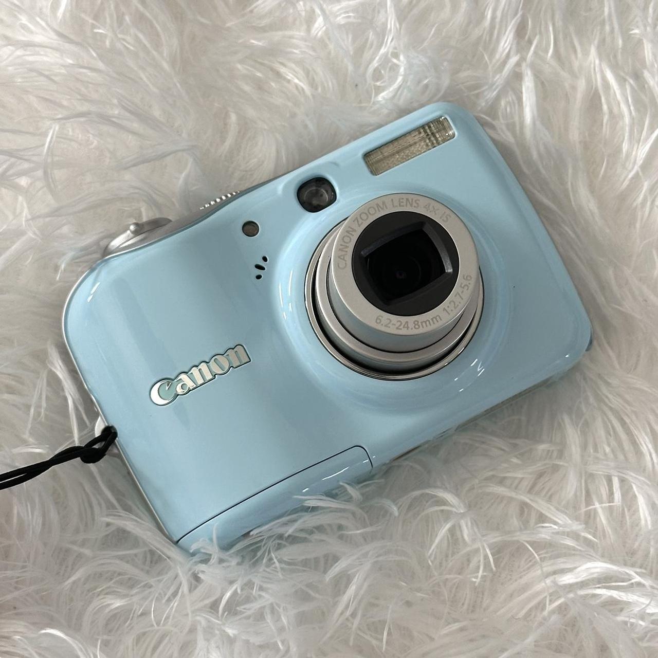 Y2k digital camera early 2000s baby blue Canon... - Depop