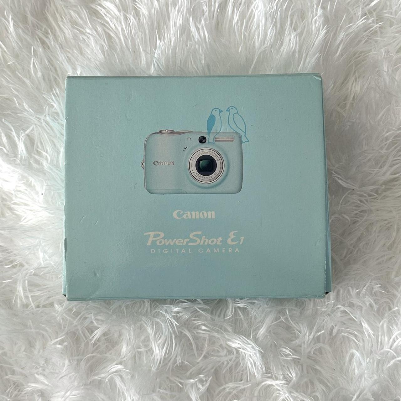 Y2k digital camera early 2000s baby blue Canon... - Depop