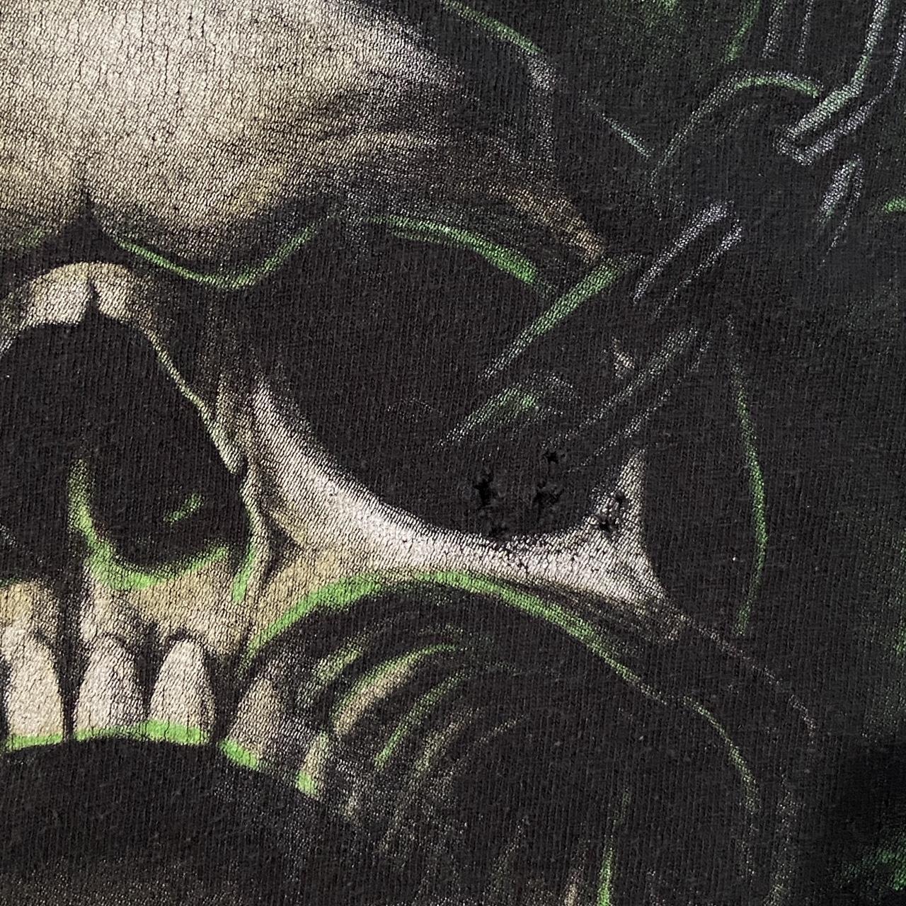 Y2k skulls t shirt Size: XL Pit to pit:... - Depop