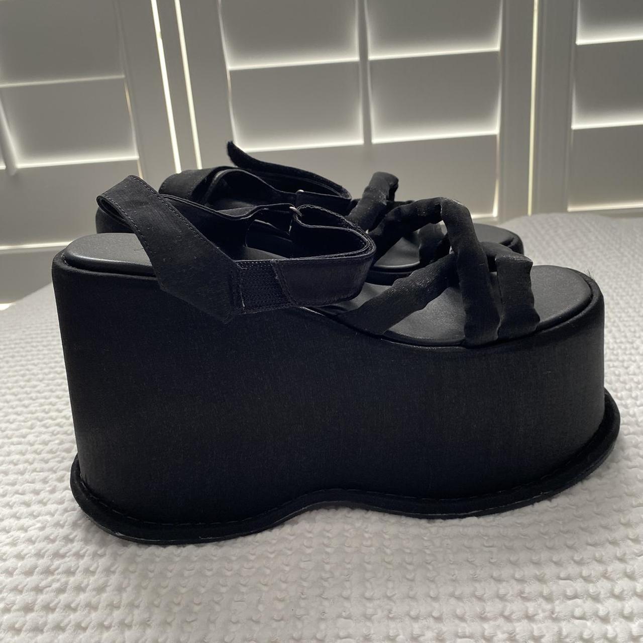 Unif Bubble Platform Sandals Super stacked strappy... - Depop