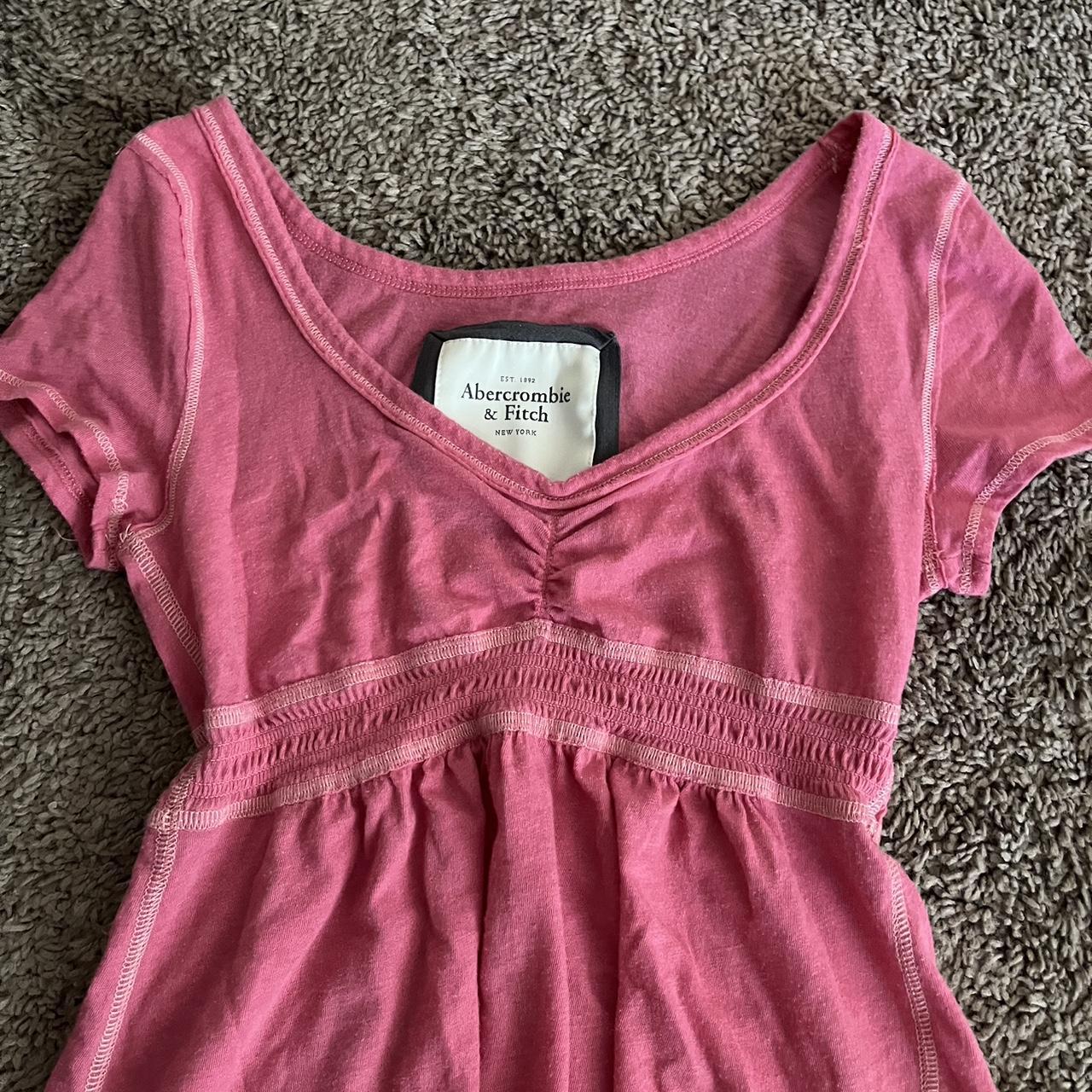 Super cute pink shirt from abercrombie and fitch -... - Depop