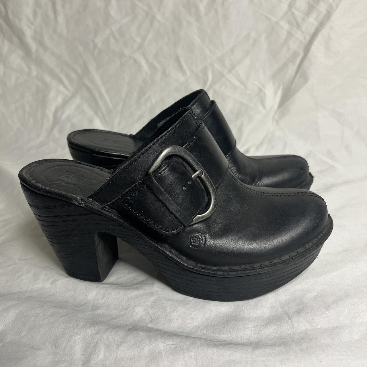 Born Women's Black Clogs | Depop