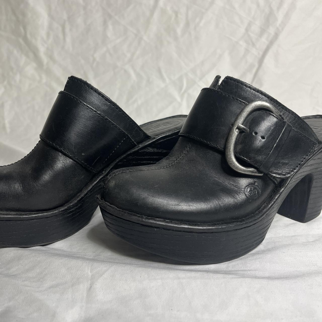 Born Women's Black Clogs | Depop