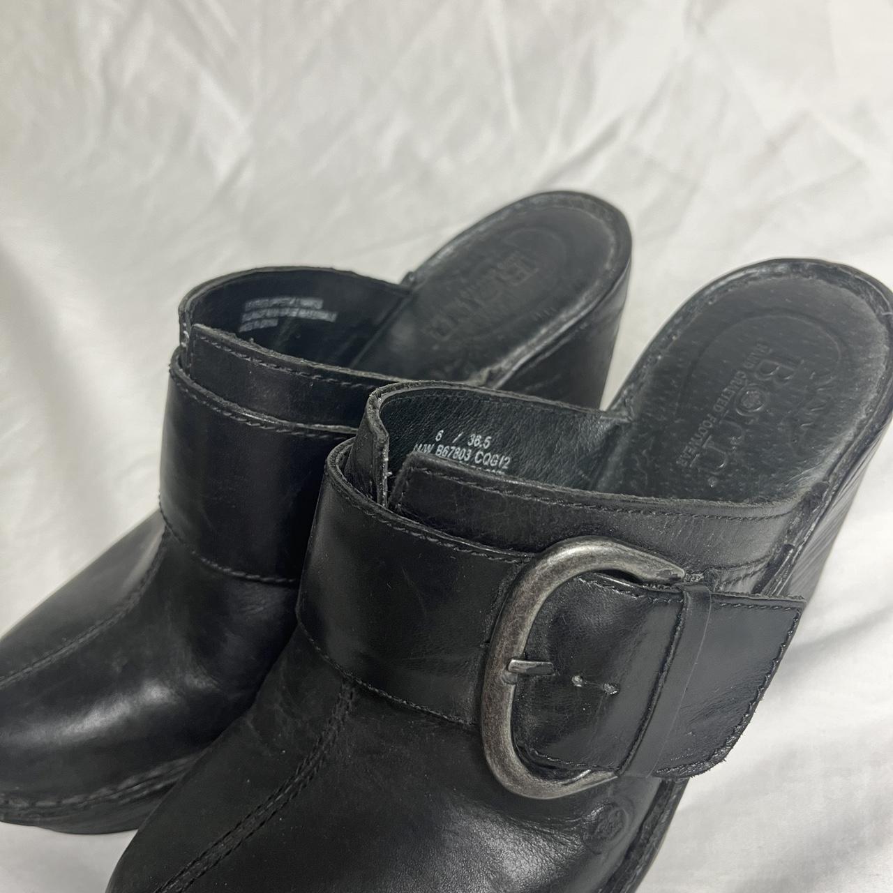 Born Women's Black Clogs | Depop
