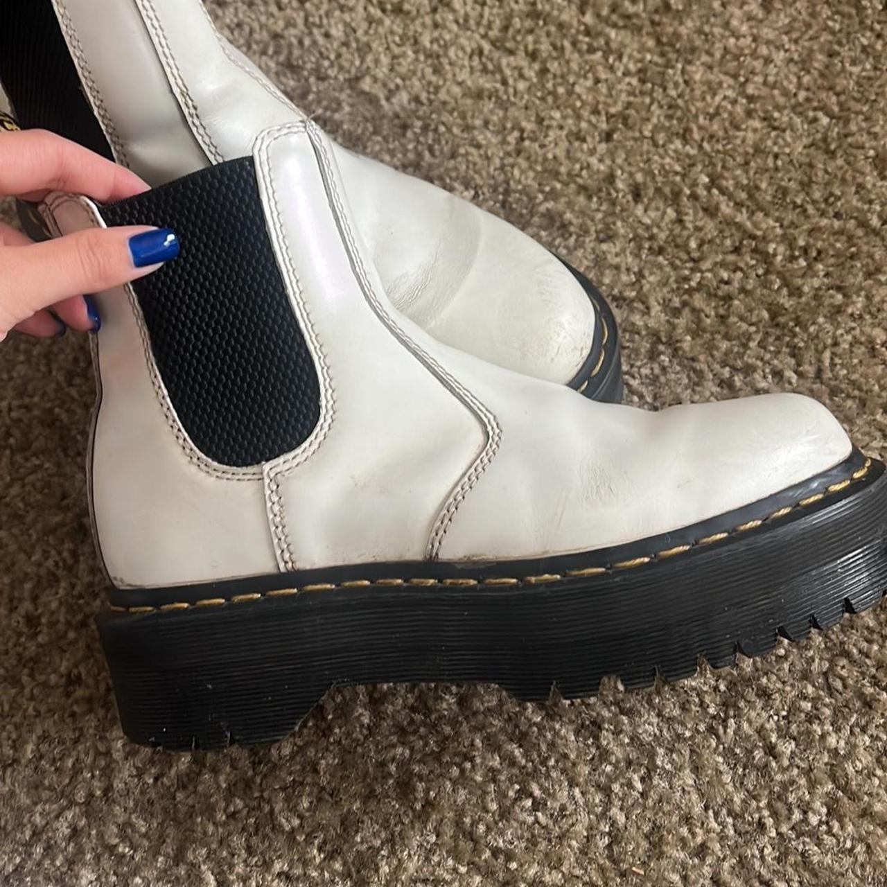 Doc Marten Platform Chelsea Boots, worn a handful of... - Depop