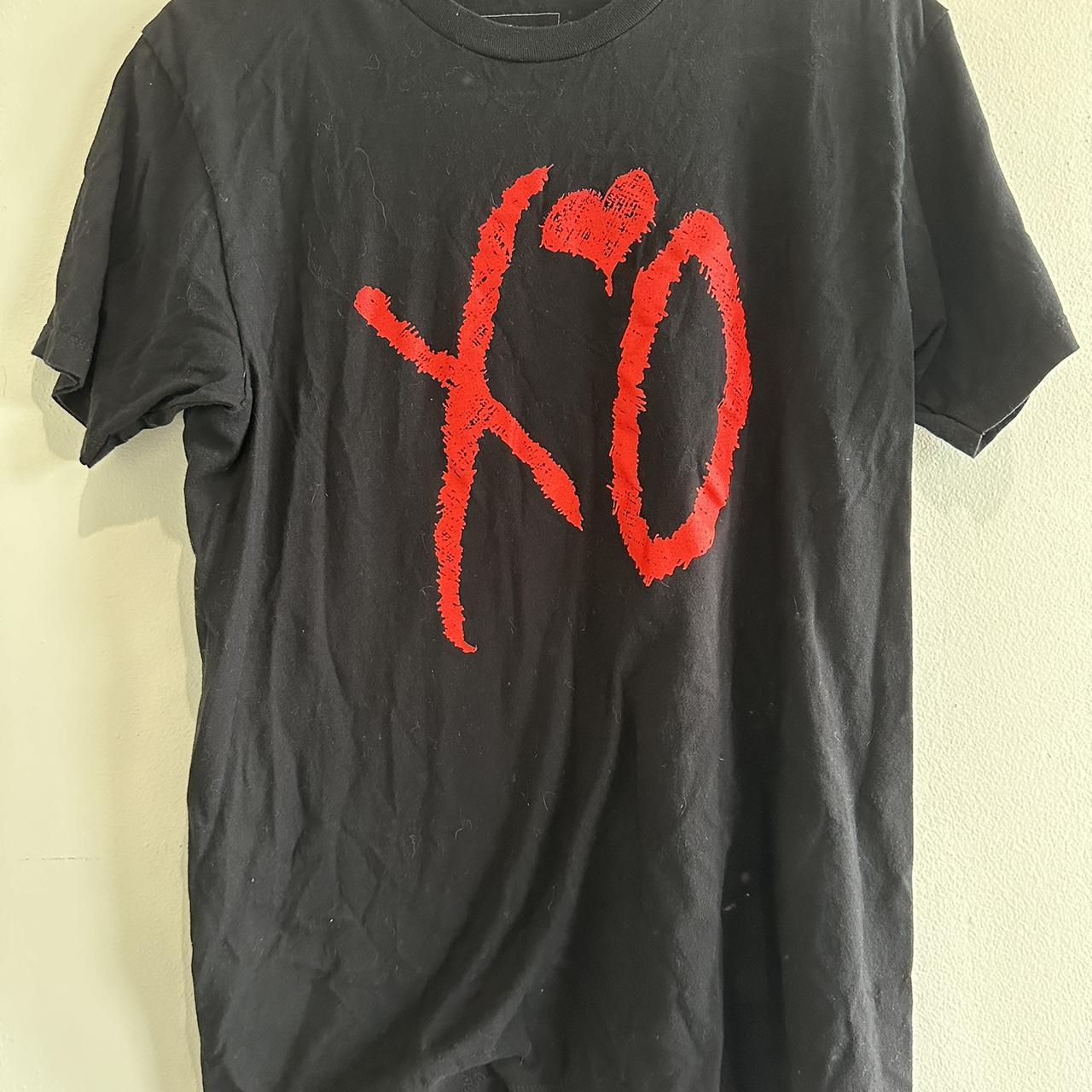 XO T-Shirt The Weeknd Red #theweeknd #xo #XOmerch... - Depop
