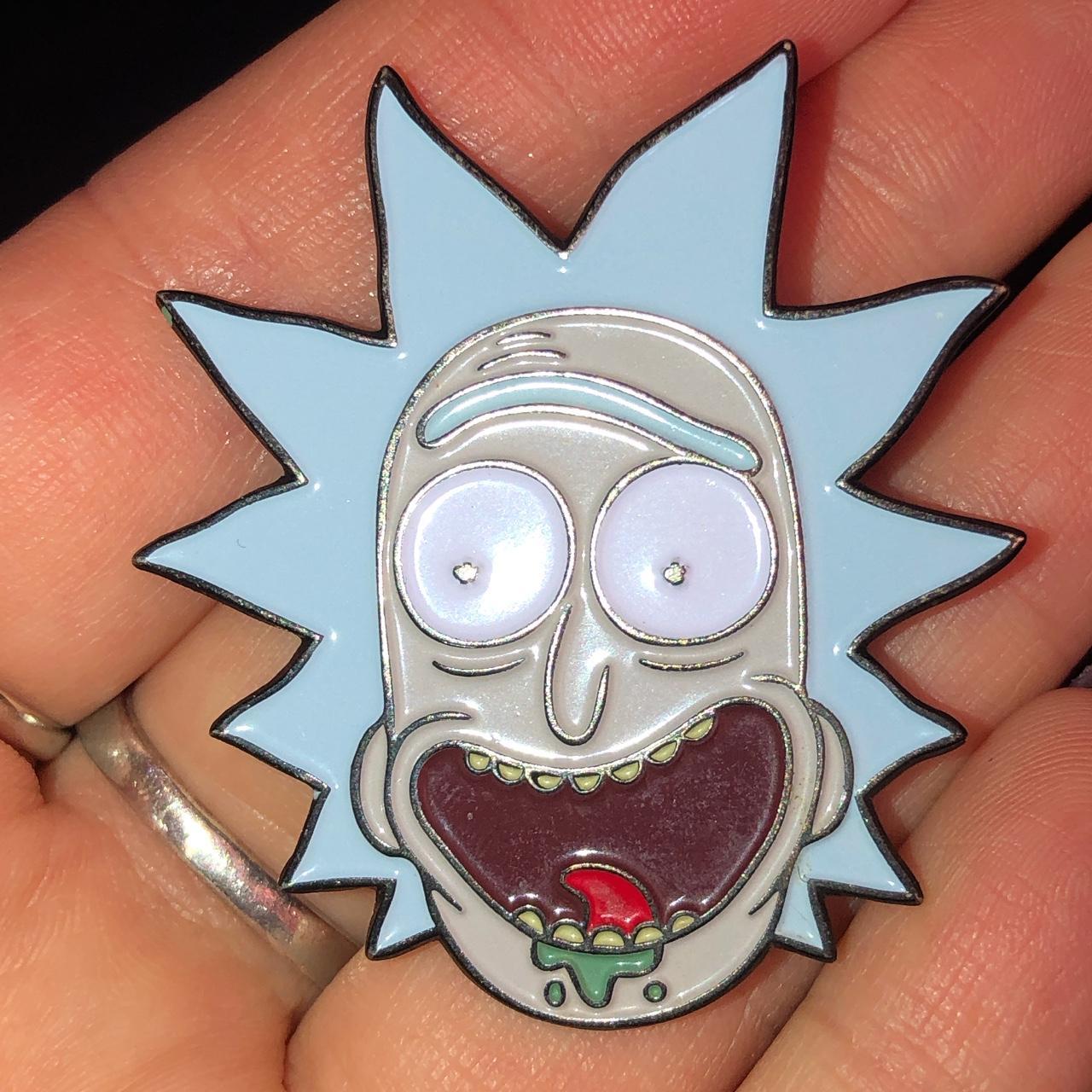 Rick and Morty Rick pin #rick #morty #as - Depop