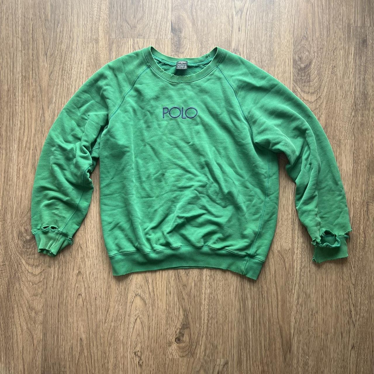 vintage polo crew neck ,, size XL fits like a M ,,... - Depop